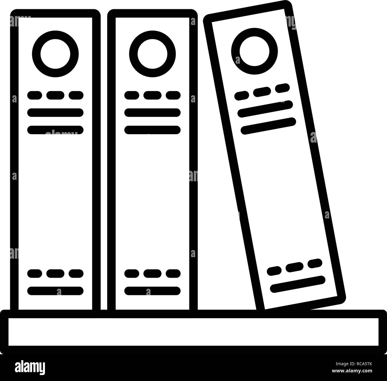 Office folder stack icon, outline style Stock Vector Image & Art - Alamy