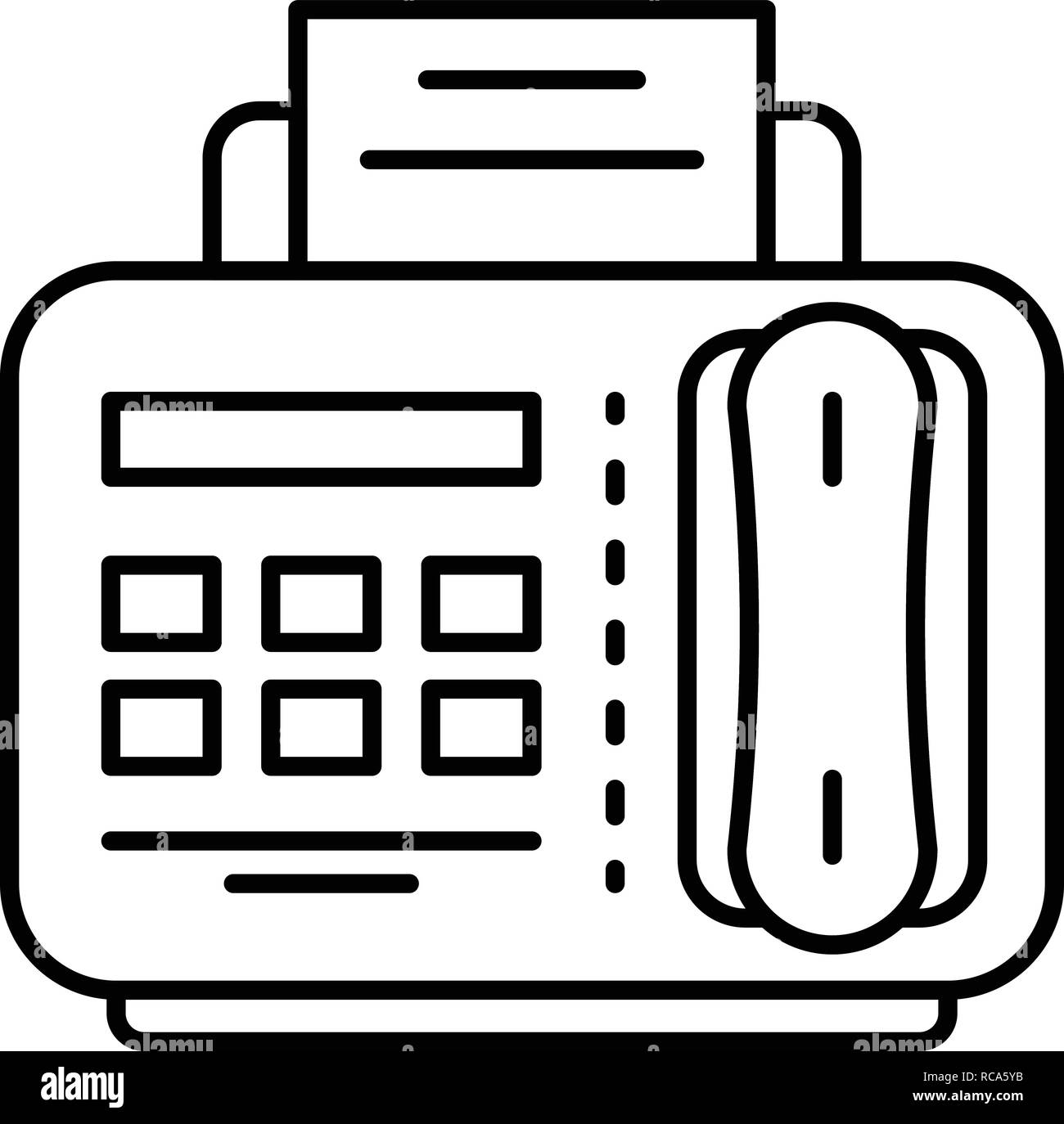 Fax telephone icon, outline style Stock Vector Image & Art - Alamy
