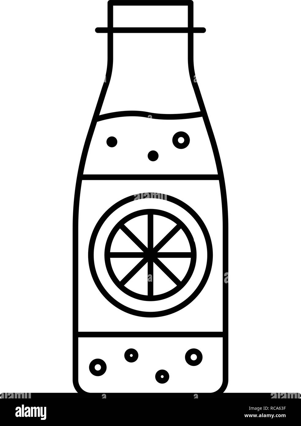 Lemonade bottle icon, outline style Stock Vector Image & Art - Alamy