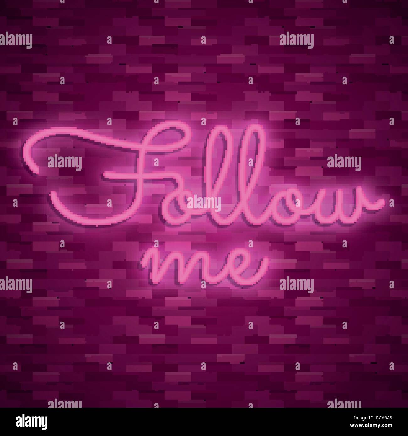 Neon light lettering, Stock vector. Color design Stock Vector Image ...