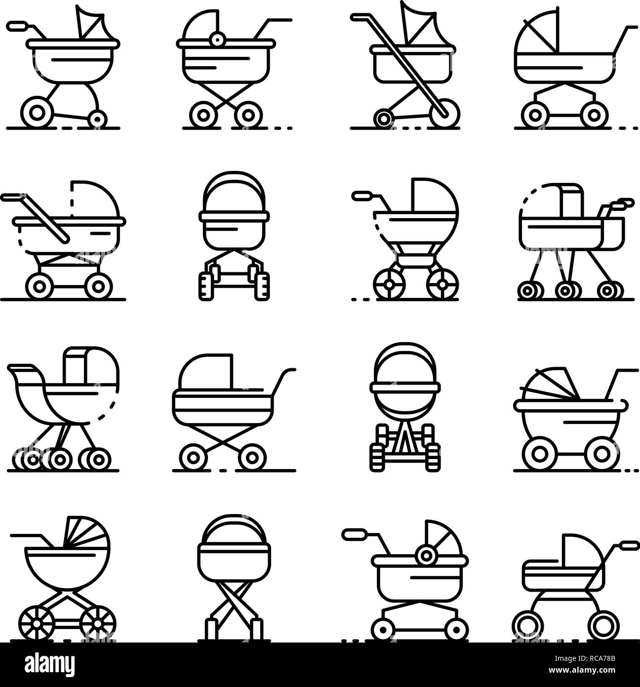 Pram trolley Black and White Stock Photos & Images - Alamy