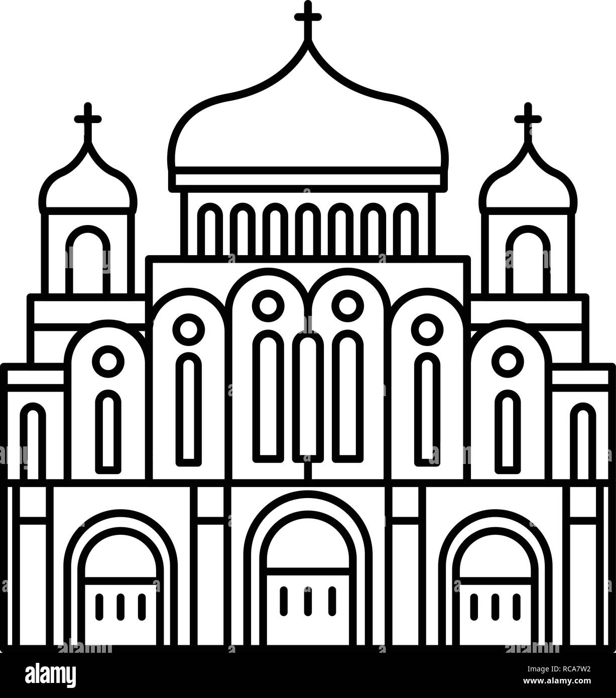 View christ saviour cathedral Black and White Stock Photos & Images - Alamy