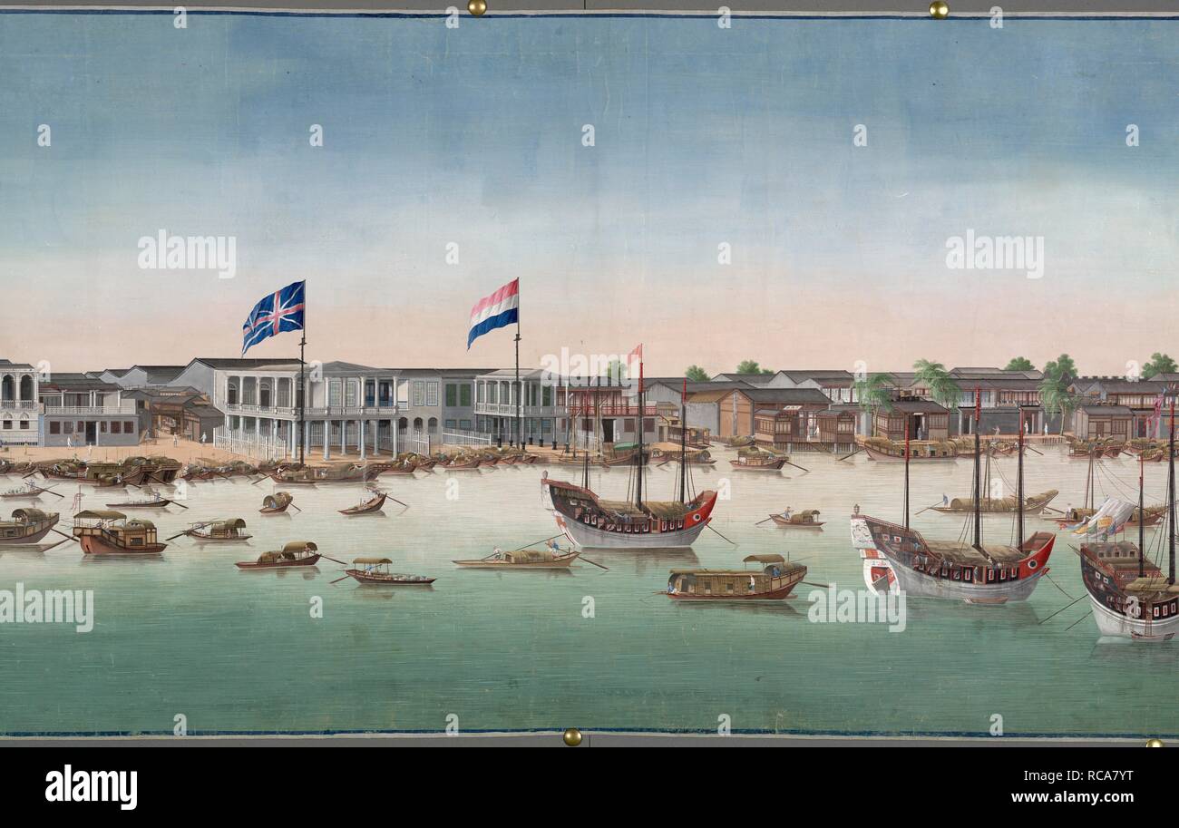 A view of Canton. A view of Canton. ca. 1760. A view of Canton, showing ...