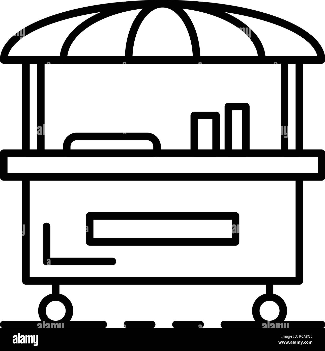 American dog cart Black and White Stock Photos & Images - Alamy