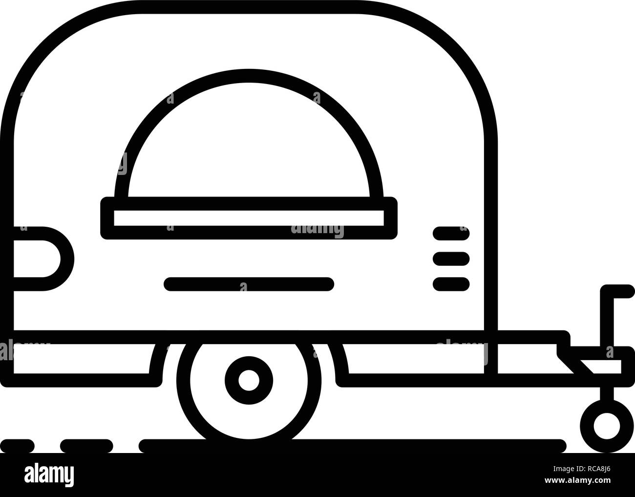 Food trailer shop icon, outline style Stock Vector Image & Art - Alamy