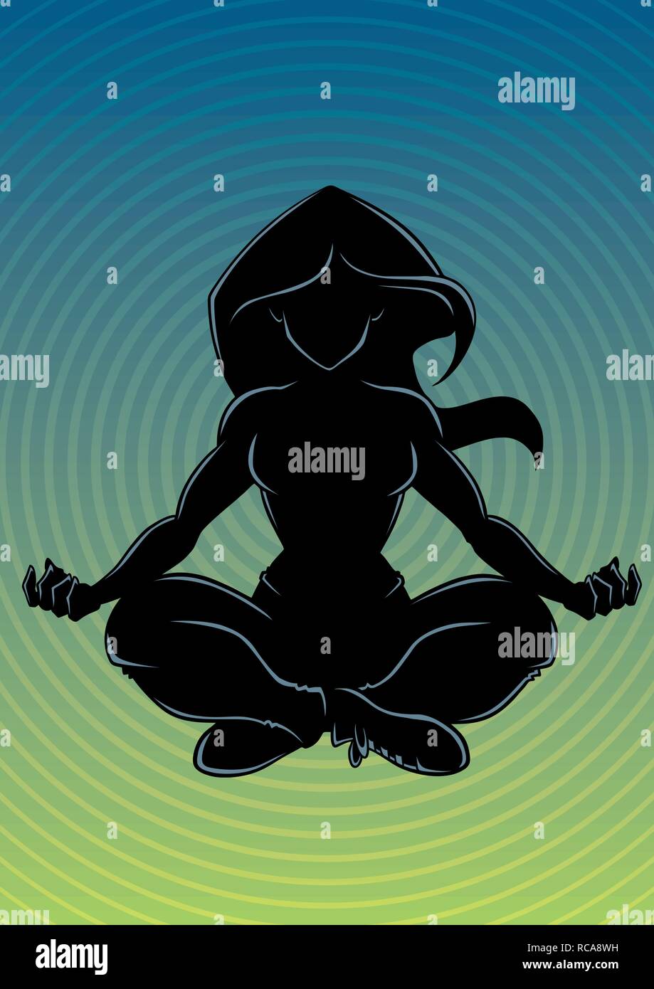 Full length thinking woman Stock Vector Images - Alamy