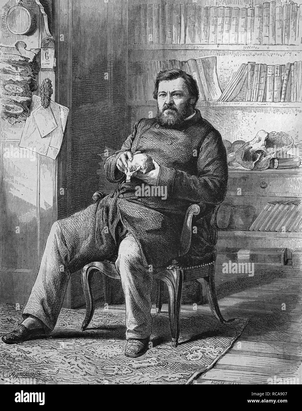 Karl August Traugott Vogt or Carl Vogt, 1808-1869, German Lutheran ...