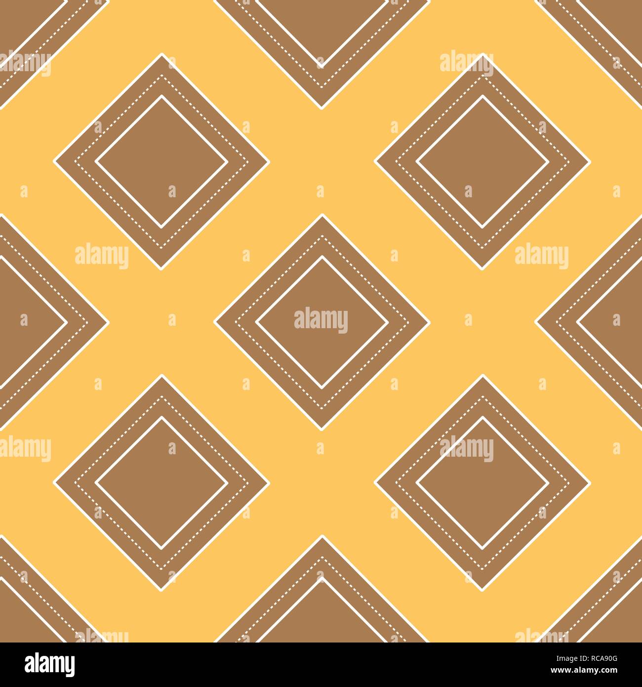 Seamless abstract vector pattern on the yellow background Stock Vector ...