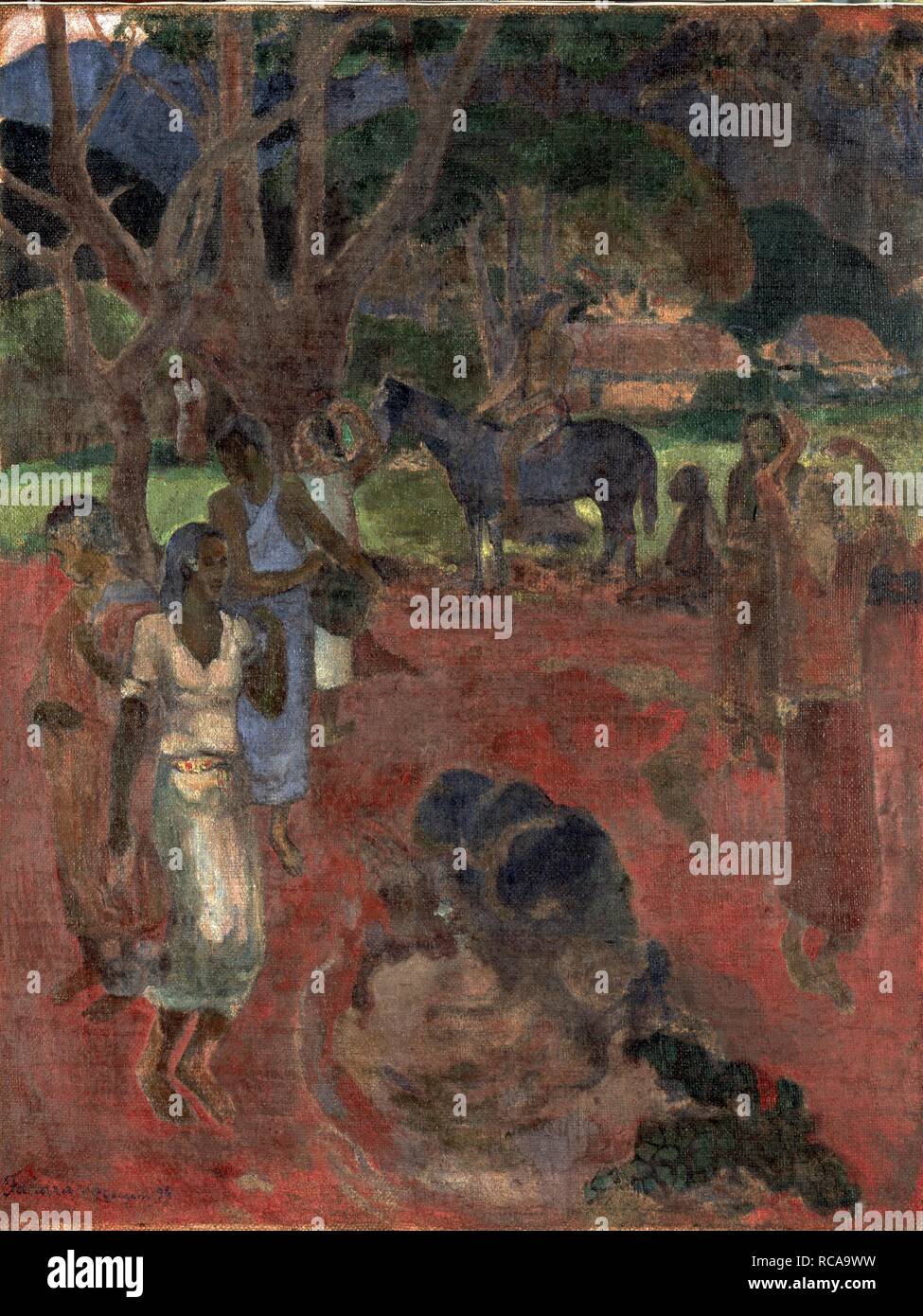 Tahitian landscape paul gauguin hi-res stock photography and images - Alamy