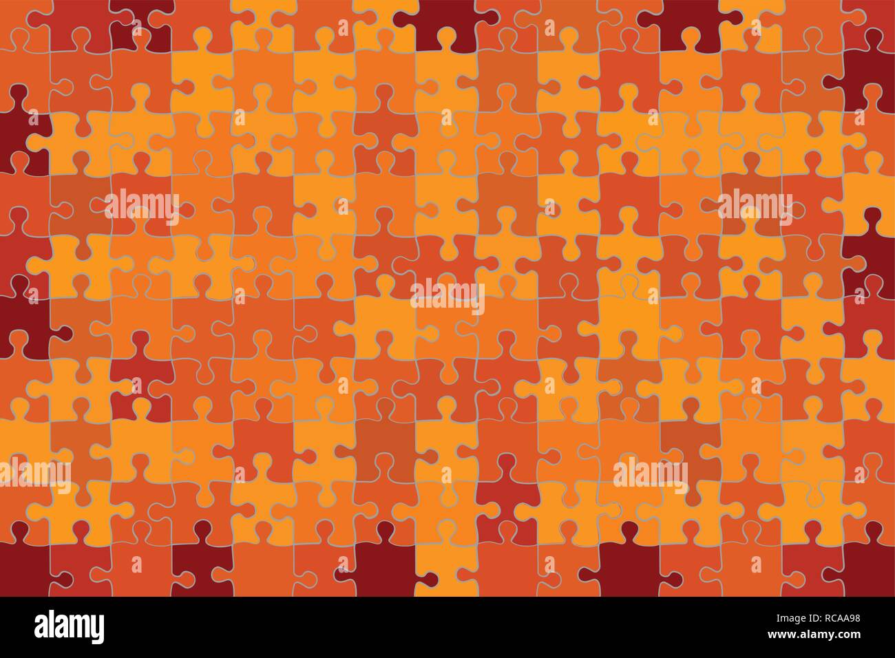Orange grunge puzzle background - illustration Stock Vector Image & Art ...