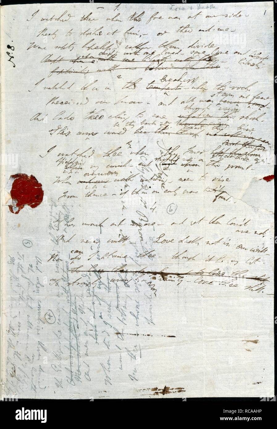 Last poem of Lord Byron. Greece [Missolonghi]; 1824. [Whole folio ...