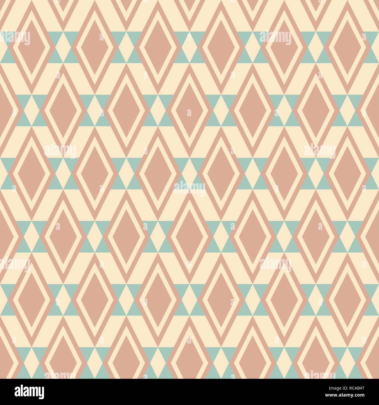 Abstract seamless geometric rhombuses pattern. Pastel colors ...