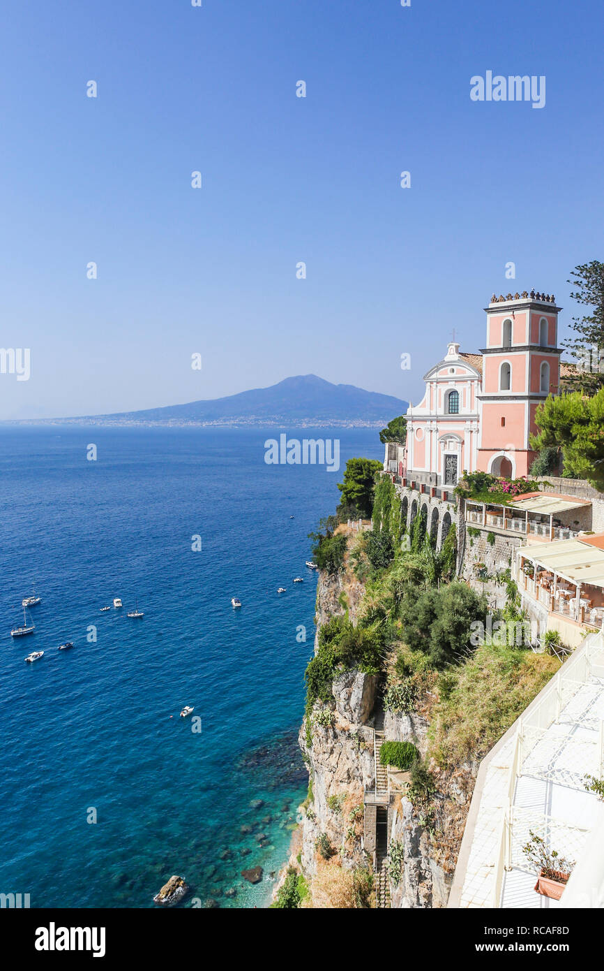 Vico Equense. Italy. Hotel Sporting. La chiesa di Santissima Annunziata ...