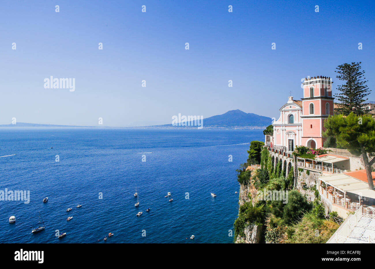 Vico Equense. Italy. Hotel Sporting. La chiesa di Santissima Annunziata ...