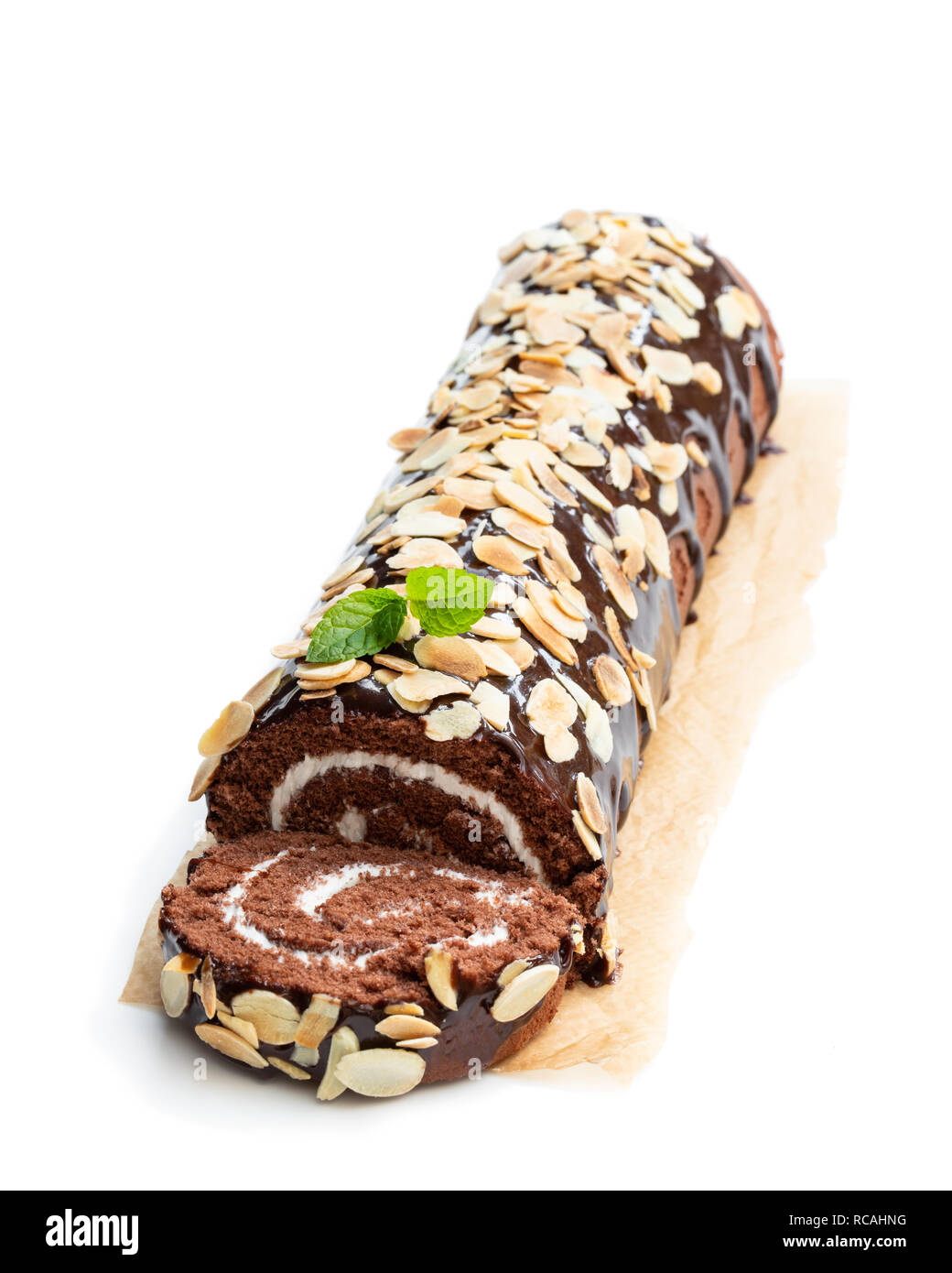 Roll with almond filling hi-res stock photography and images - Alamy