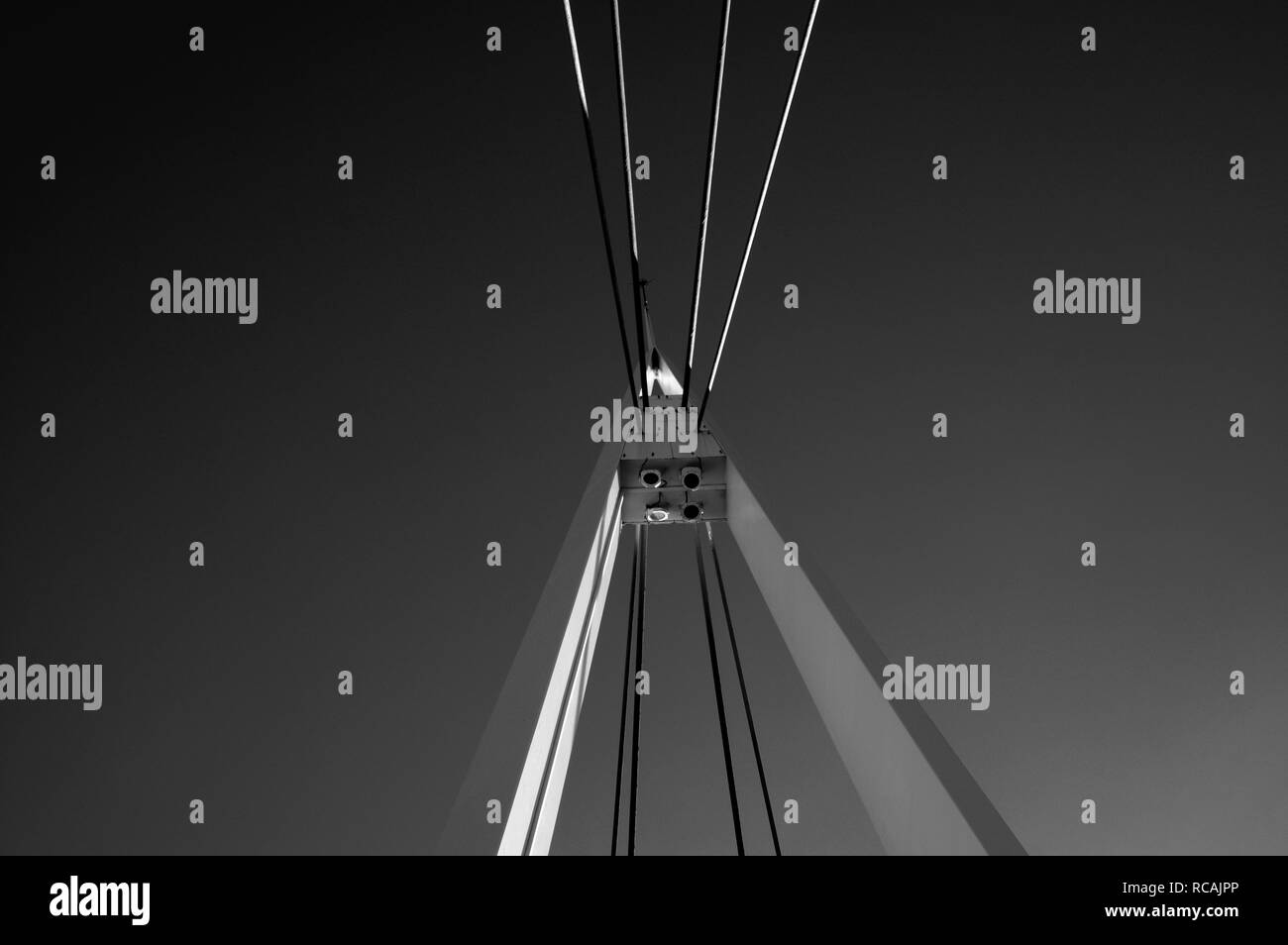 Highway bridge clear view Black and White Stock Photos & Images - Alamy