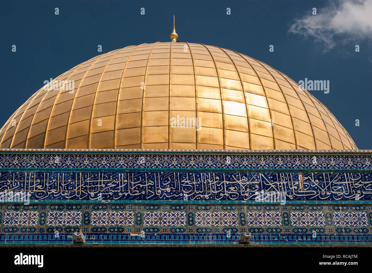 Facade of the Dome of Rock on the Temple Mount in Old Jerusalem, Israel ...