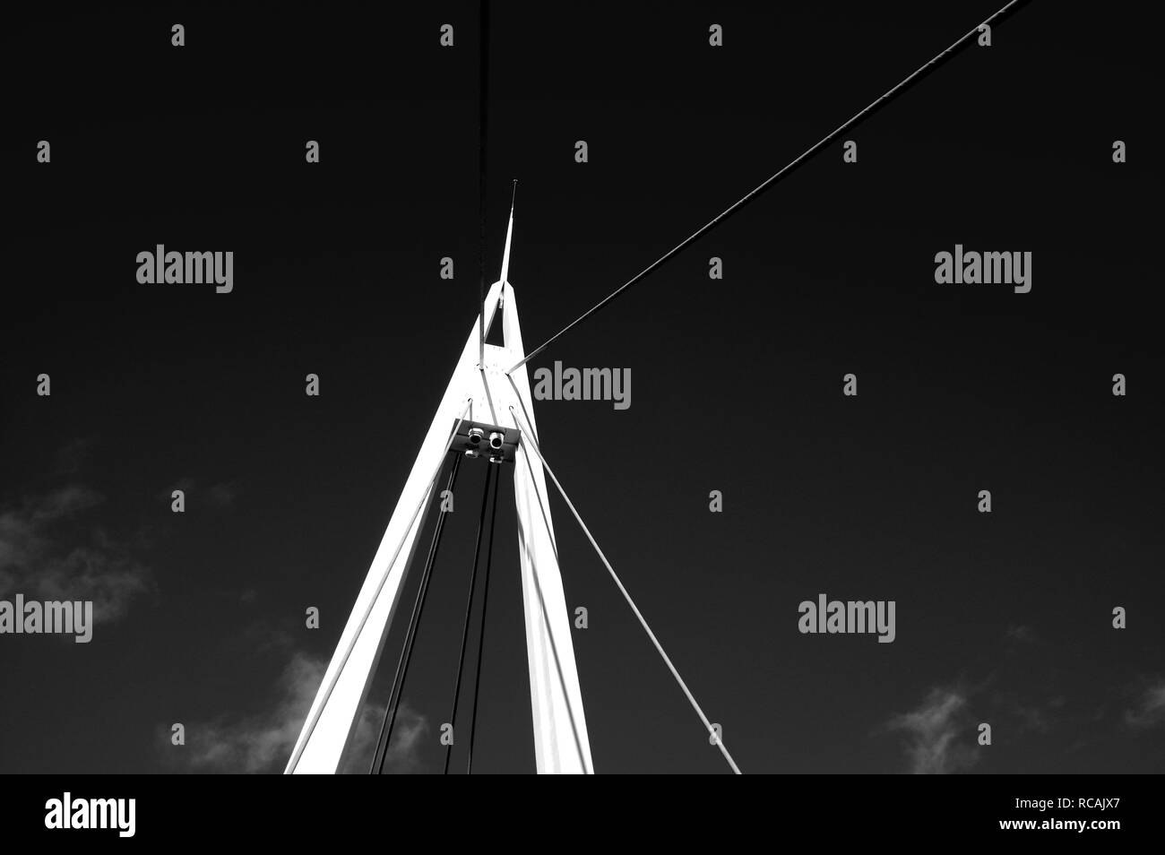 Highway bridge clear view Black and White Stock Photos & Images - Alamy