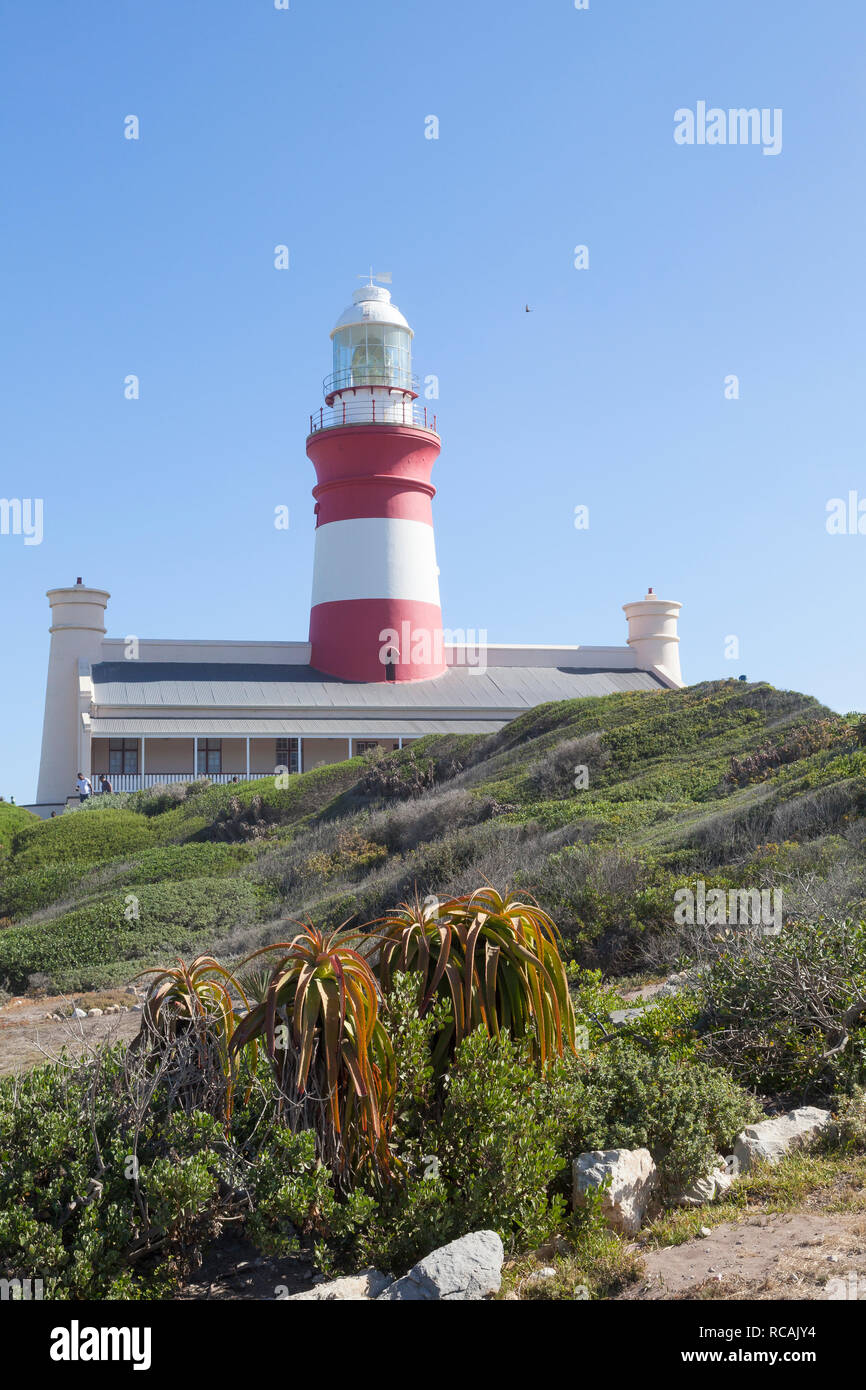 Cape Agulhas Lighthouse, Southernmost tip of Africa, l'Agulhas, Western ...