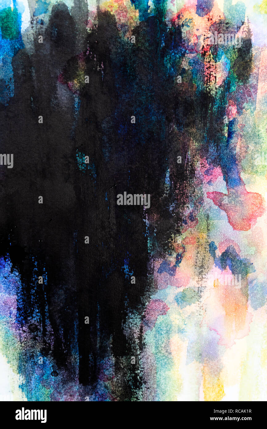 Color meets black in a stunning contrast Stock Photo - Alamy