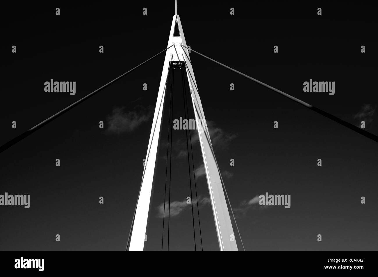 Highway bridge clear view Black and White Stock Photos & Images - Alamy