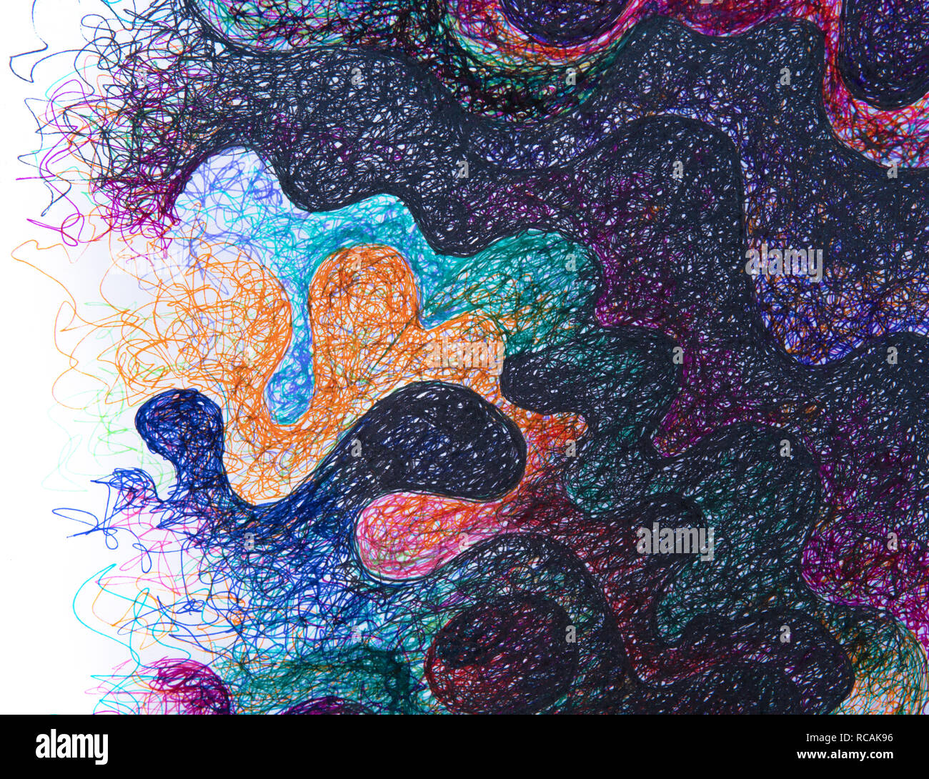Color meets black creating a stunning contrast Stock Photo - Alamy