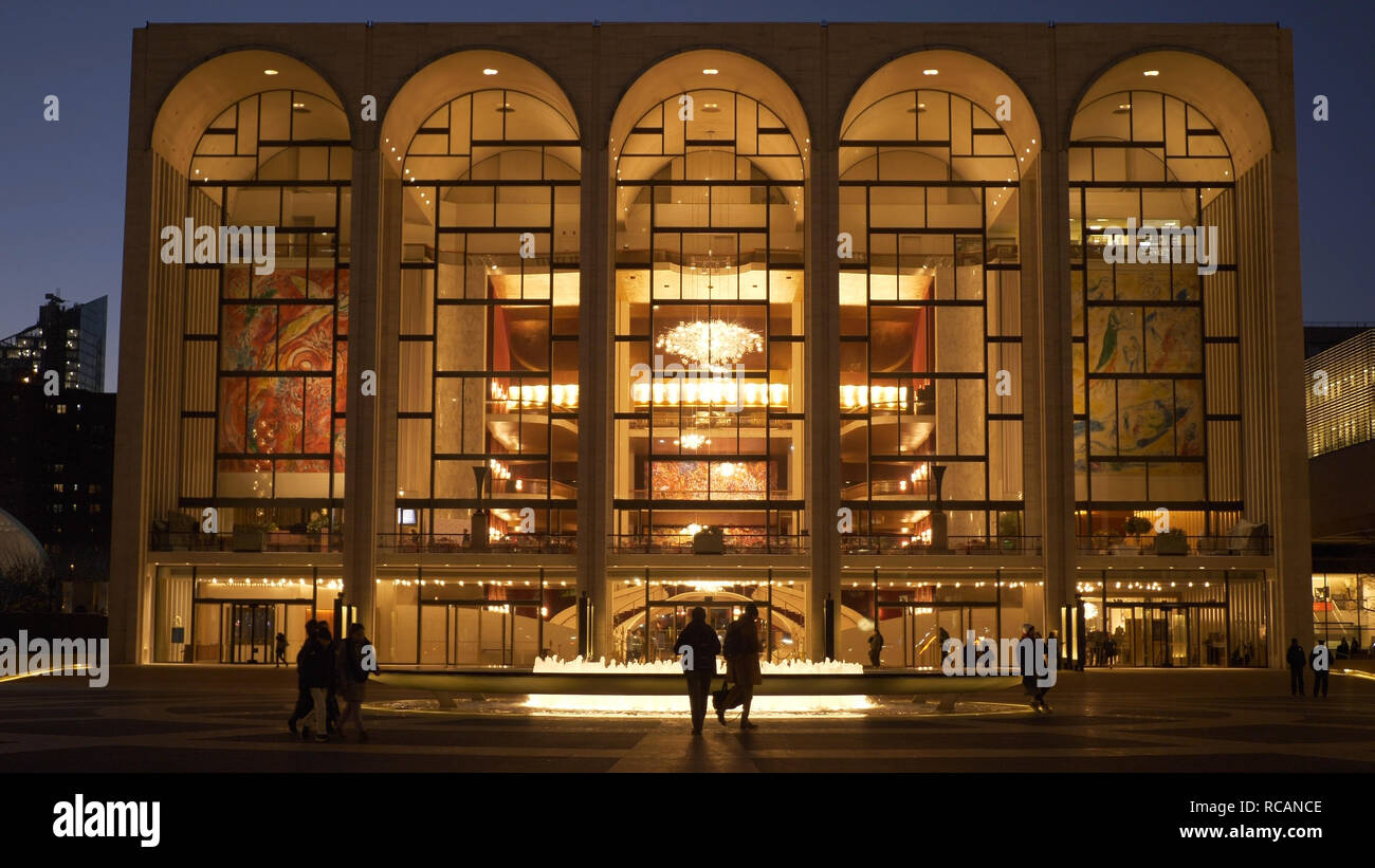 Metropolitan Opera called MET at Lincoln Center in Manhattan - NEW YORK ...