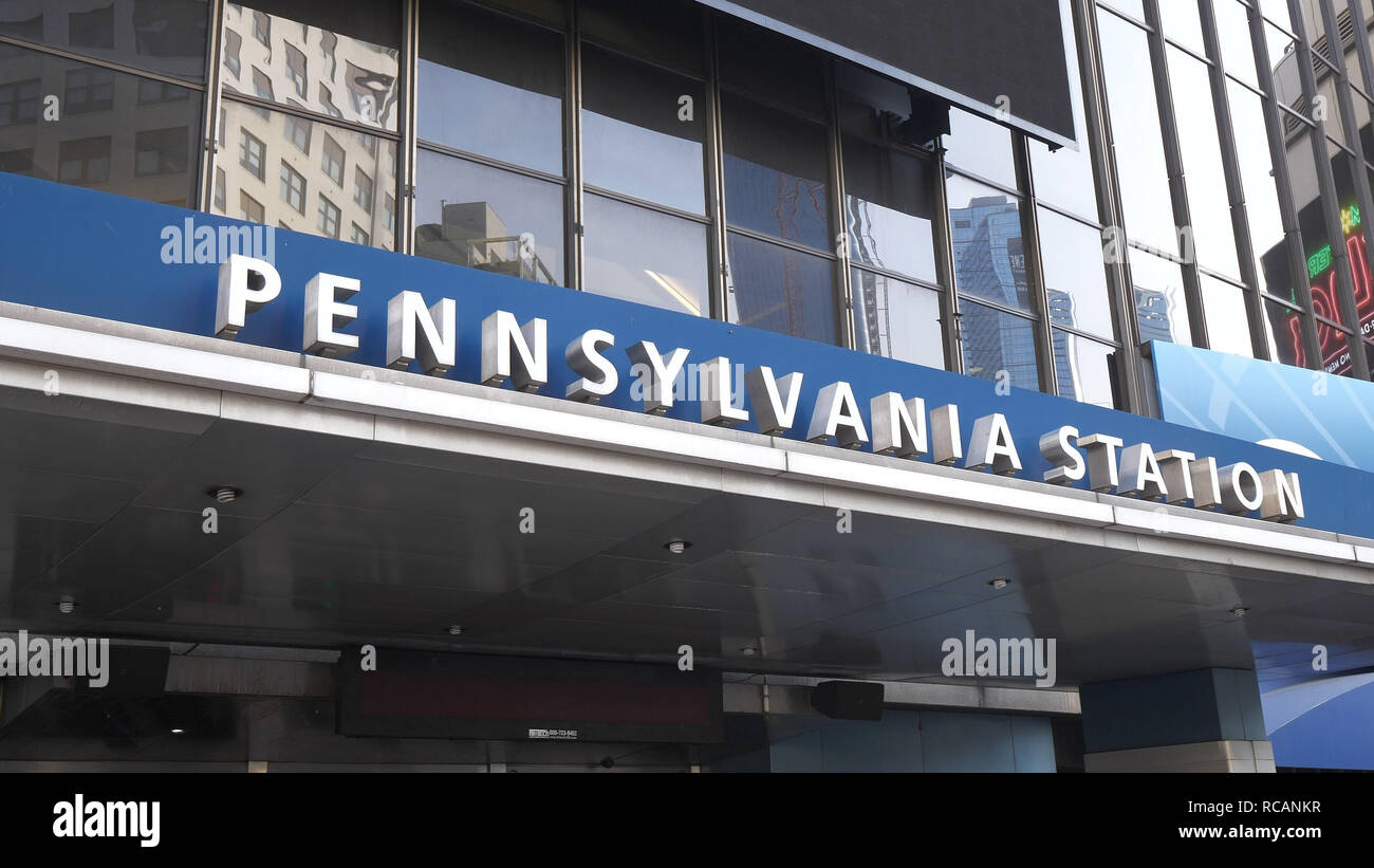 Famous Penn station in Manhattan the Pennsylvania station New York ...