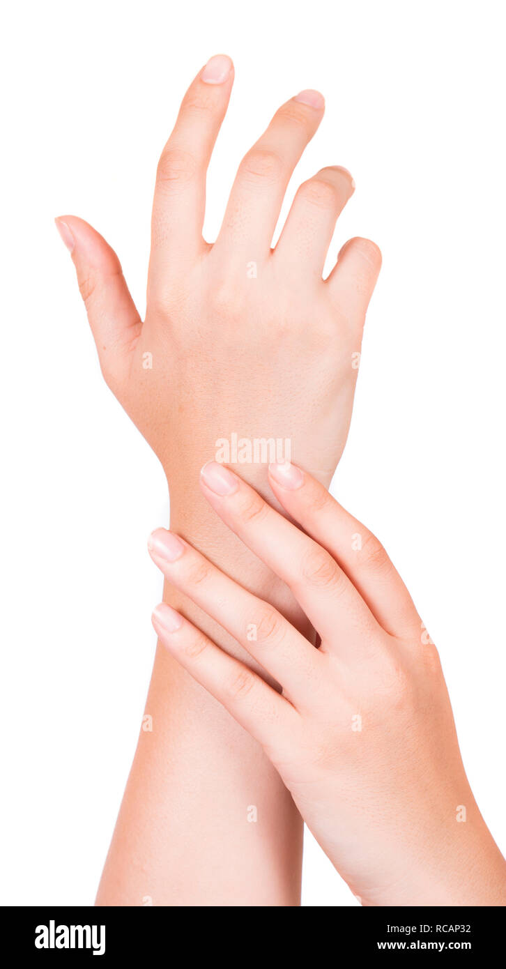 smooth female hand Stock Photo - Alamy
