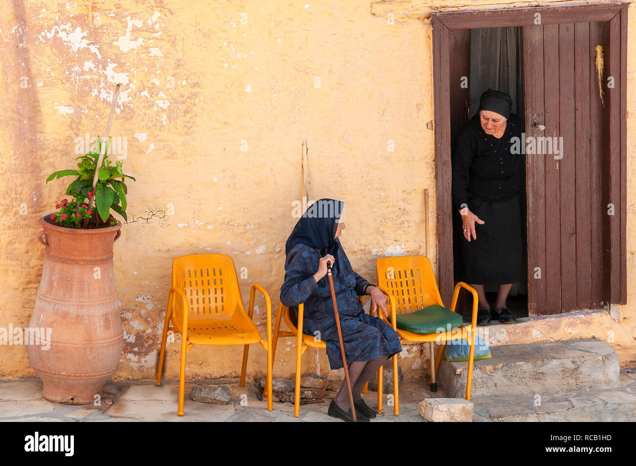 Elderly Greek Ladies High Resolution Stock Photography and Images - Alamy
