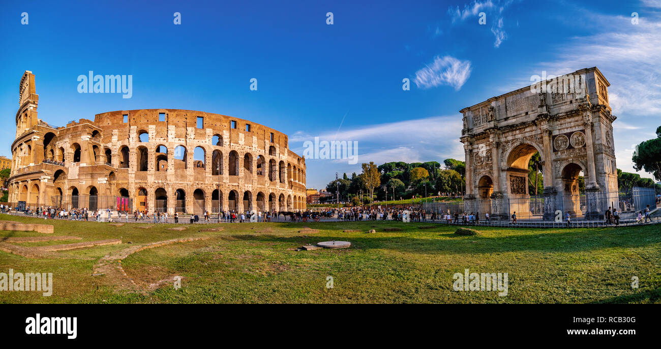 Colosseum the arch of constantine hi-res stock photography and images ...