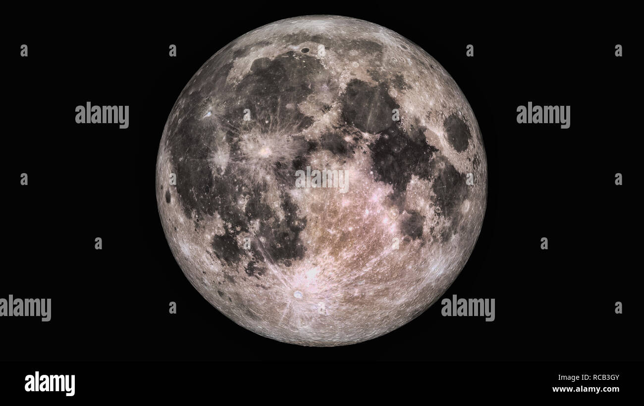 The beauty of the universe: Wonderful super detailed full Moon ...