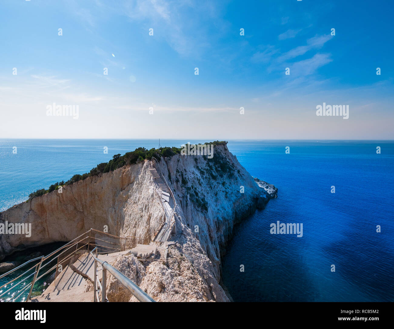 Amazing views of crystal clear milky blue waters of exotic Lefkada ...