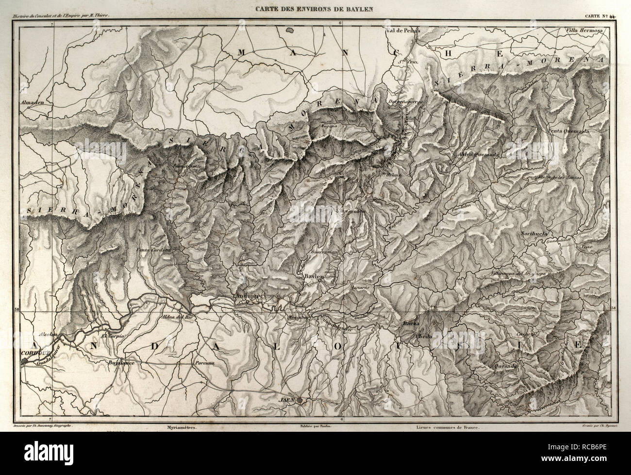Map of bailen spain hi-res stock photography and images - Alamy
