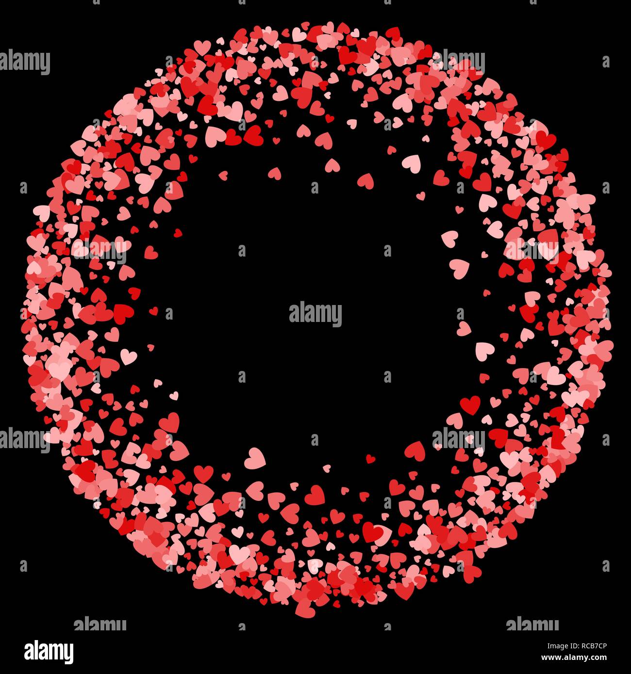 Romantic background hearts round Stock Vector Images - Alamy