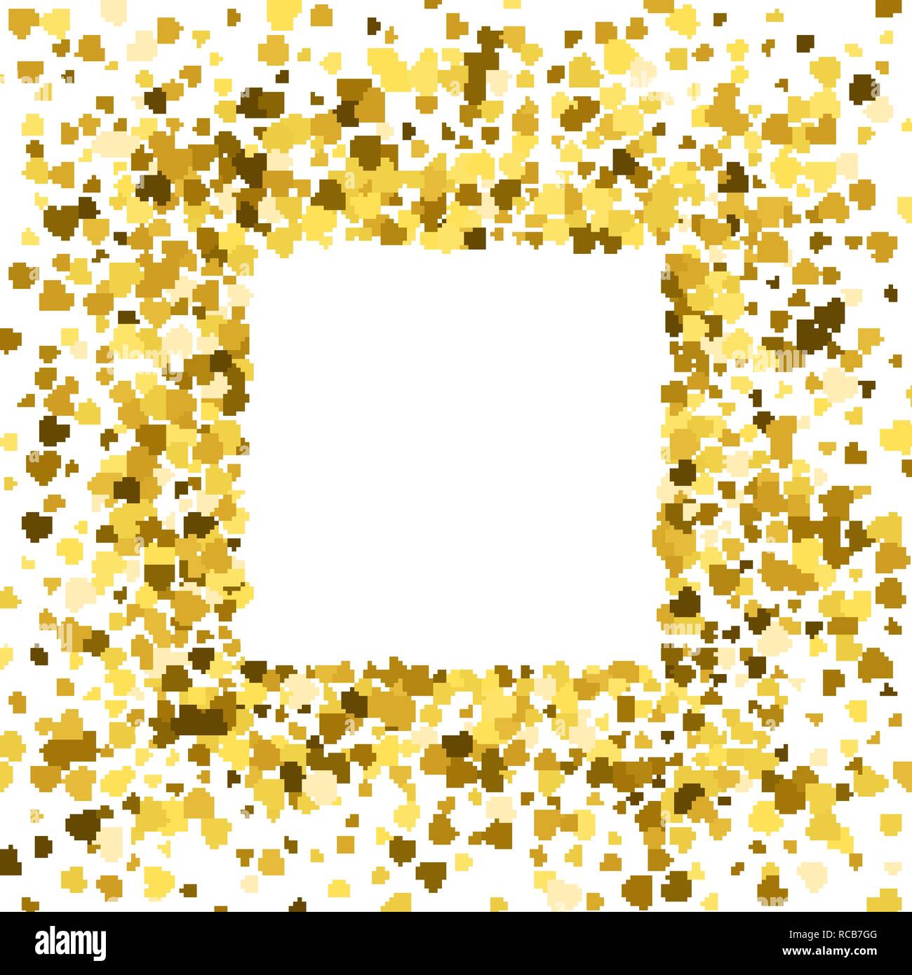 Frame or border of random scatter hearts Stock Vector Image & Art - Alamy