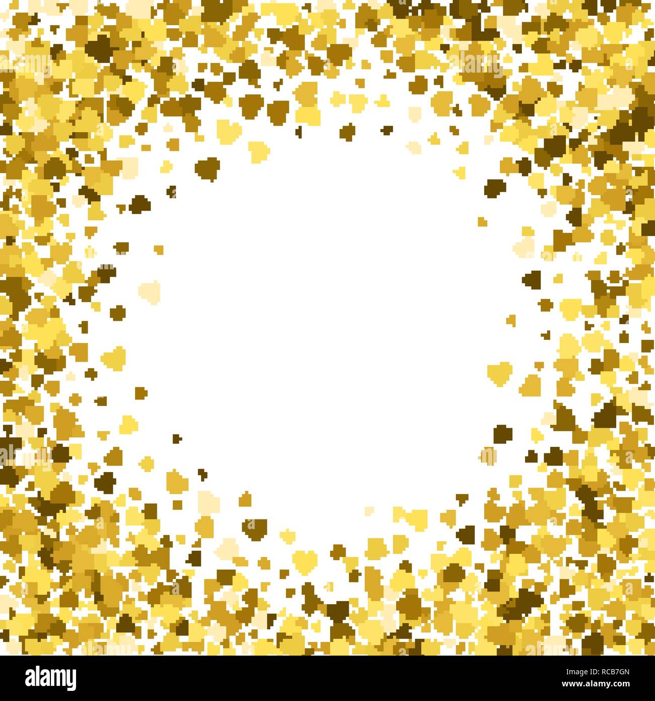 Frame or border of random scatter hearts Stock Vector Image & Art - Alamy