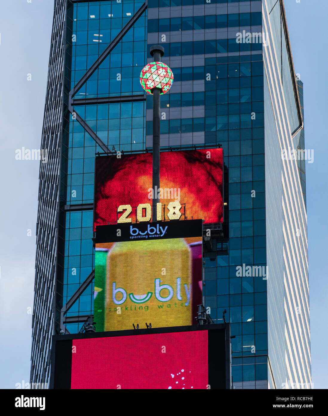 New York City, United States - November 17 2018: The famous ball that ...