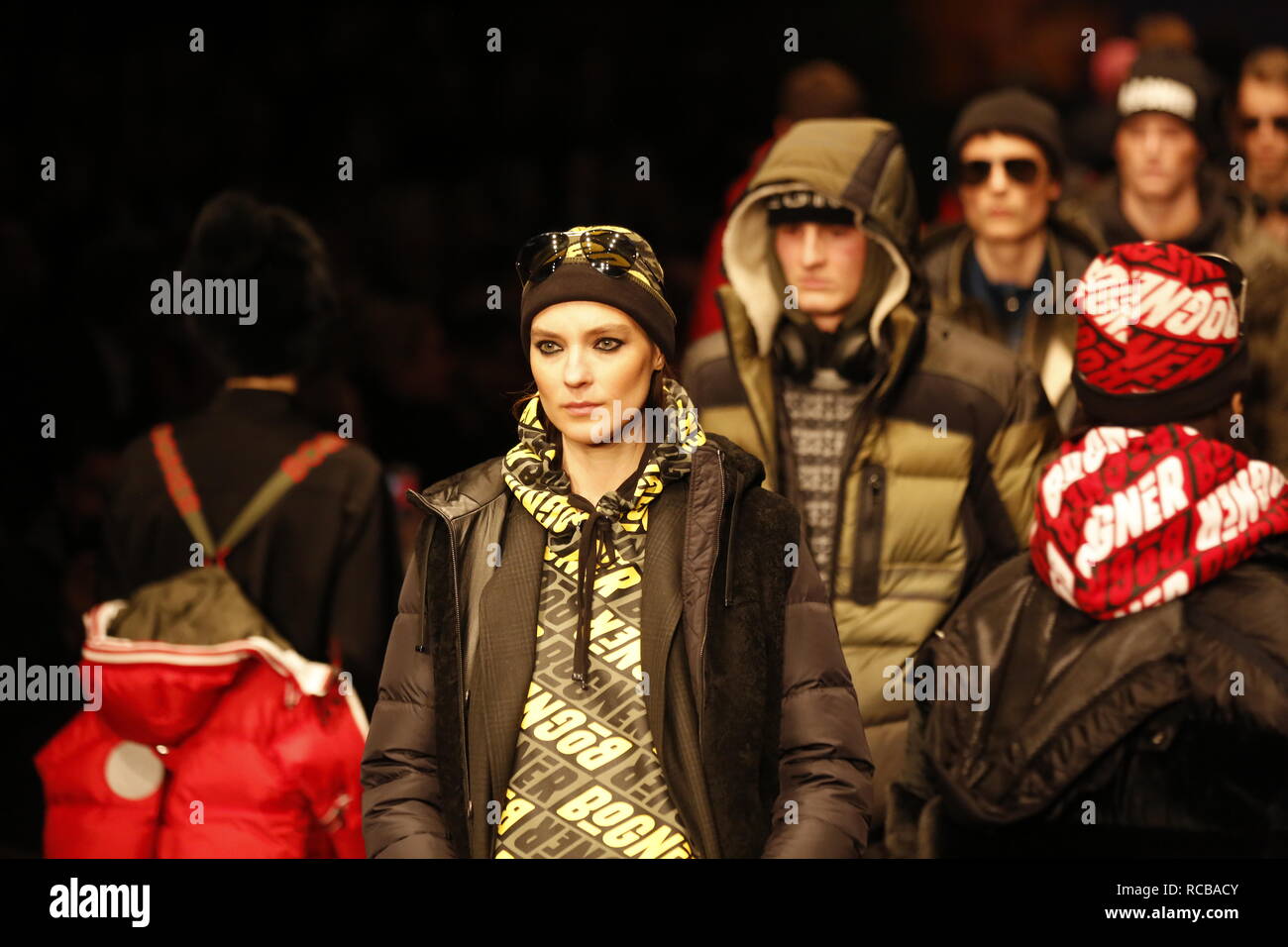 Berlin, Germany, 14 Januar 2019, Bogner Fashion Show at the Mercedes ...