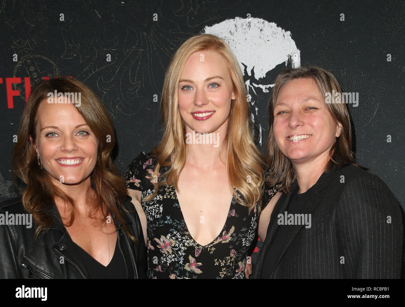 Hollywood, Ca. 14th Jan, 2019. Allie Goss, Deborah Ann Woll, Cindy ...