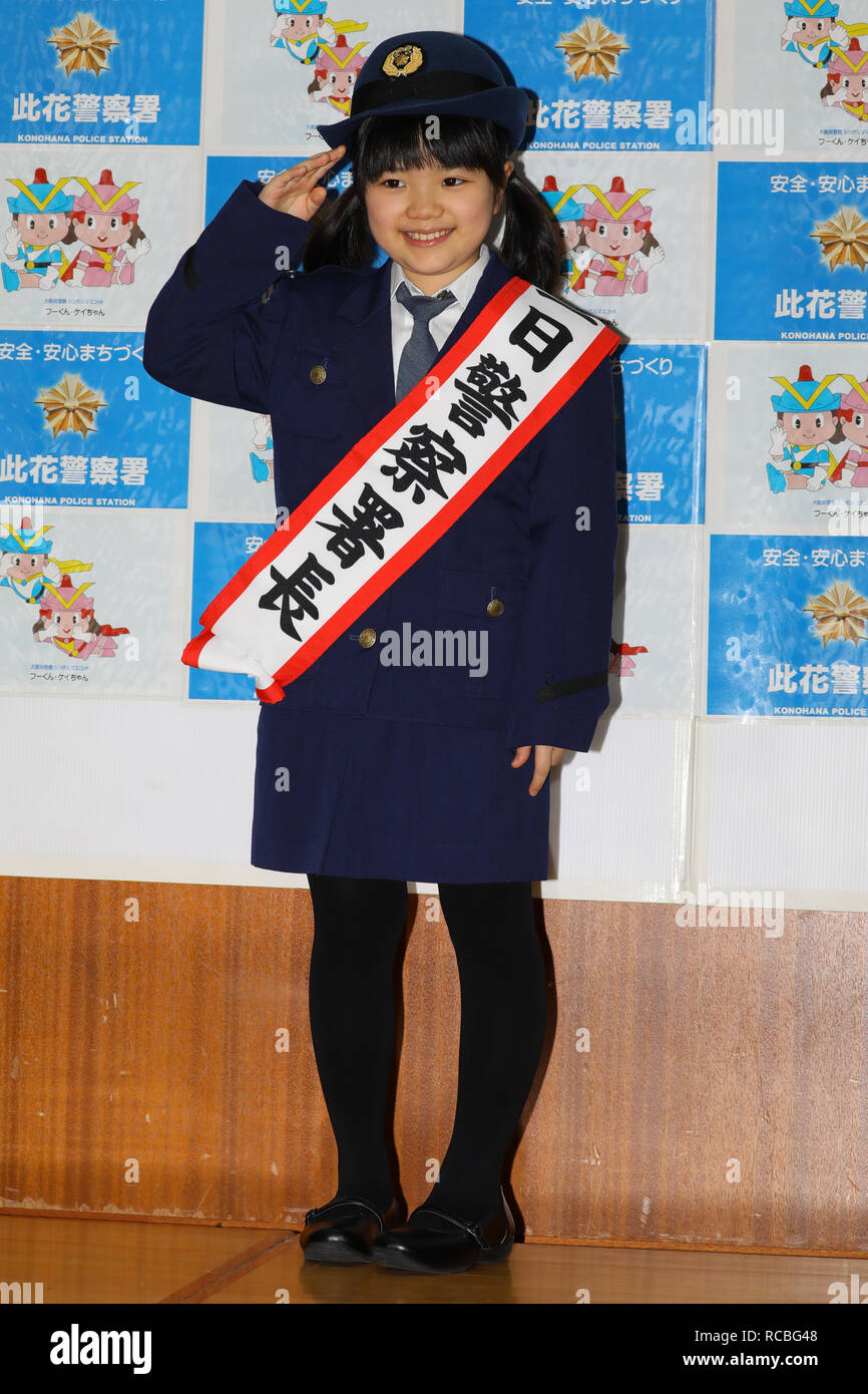 9-year-old Sumire Nakamura attends an event as the "one-day chief" of ...