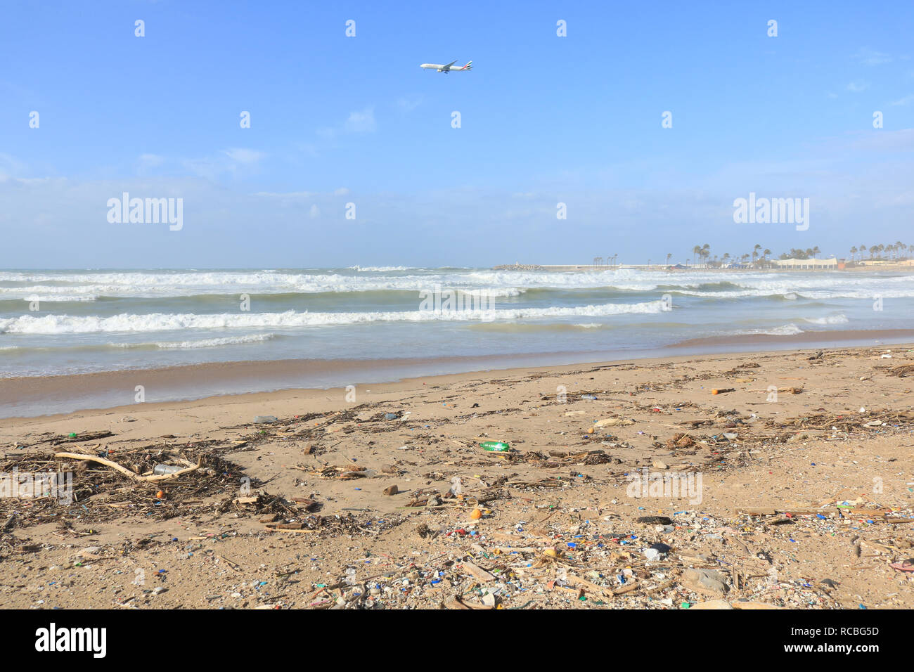 Beirut, Lebanon. 15th January 2019. Hundreds of plastic objects ...