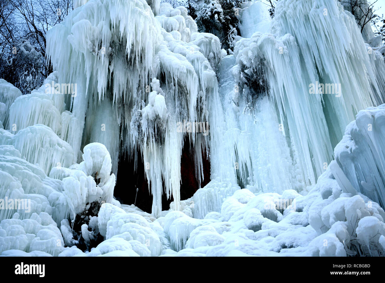 January 15, 2019 - Dingxi, Dingxi, China - Dingxi,CHINA-Winter scenery ...