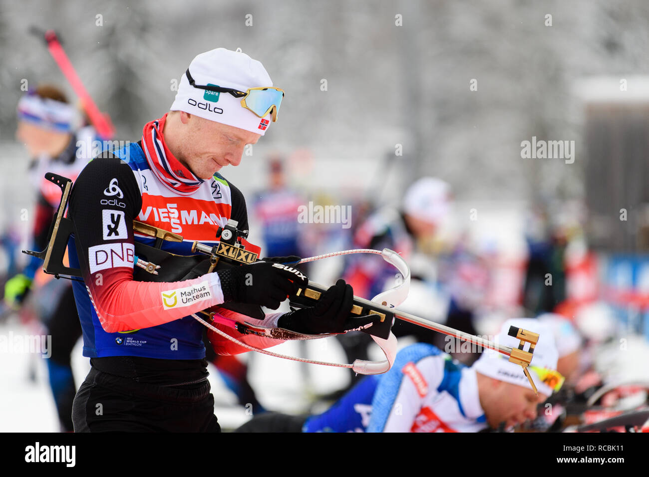 Ruhpolding, Germany. 15th Jan, 2019. Biathlon: World Cup, training in ...
