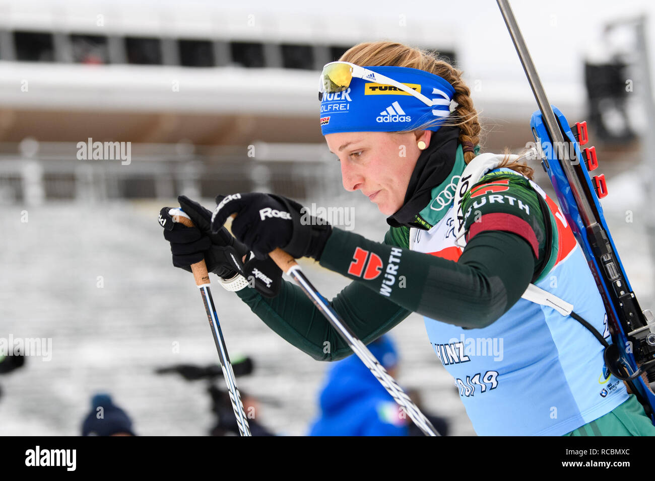 Ruhpolding, Germany. 15th Jan, 2019. Biathlon: World Cup, training in ...