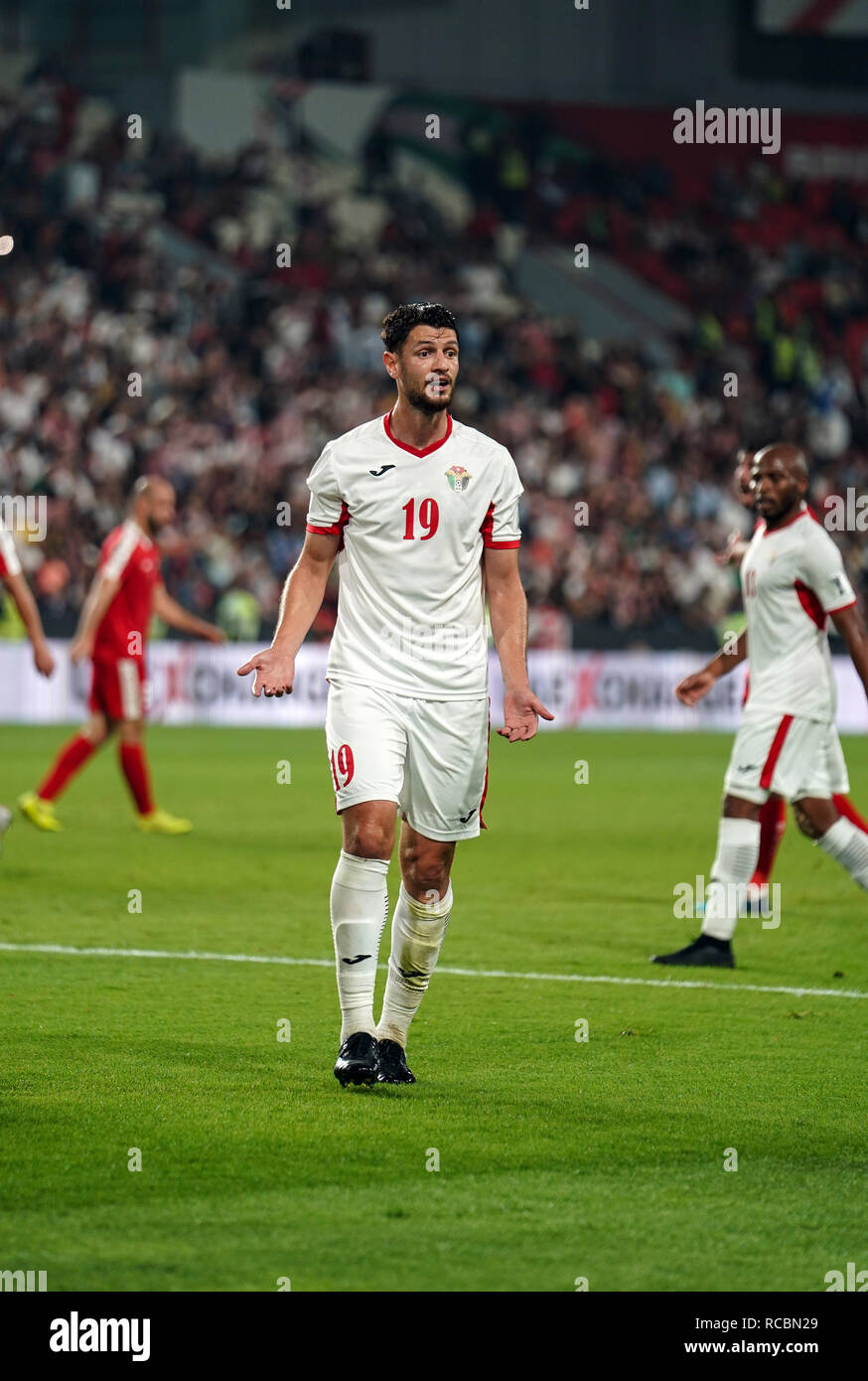 January 15, 2019 : Anas Bani Yaseen of Jordan during Palestine v Jordan ...