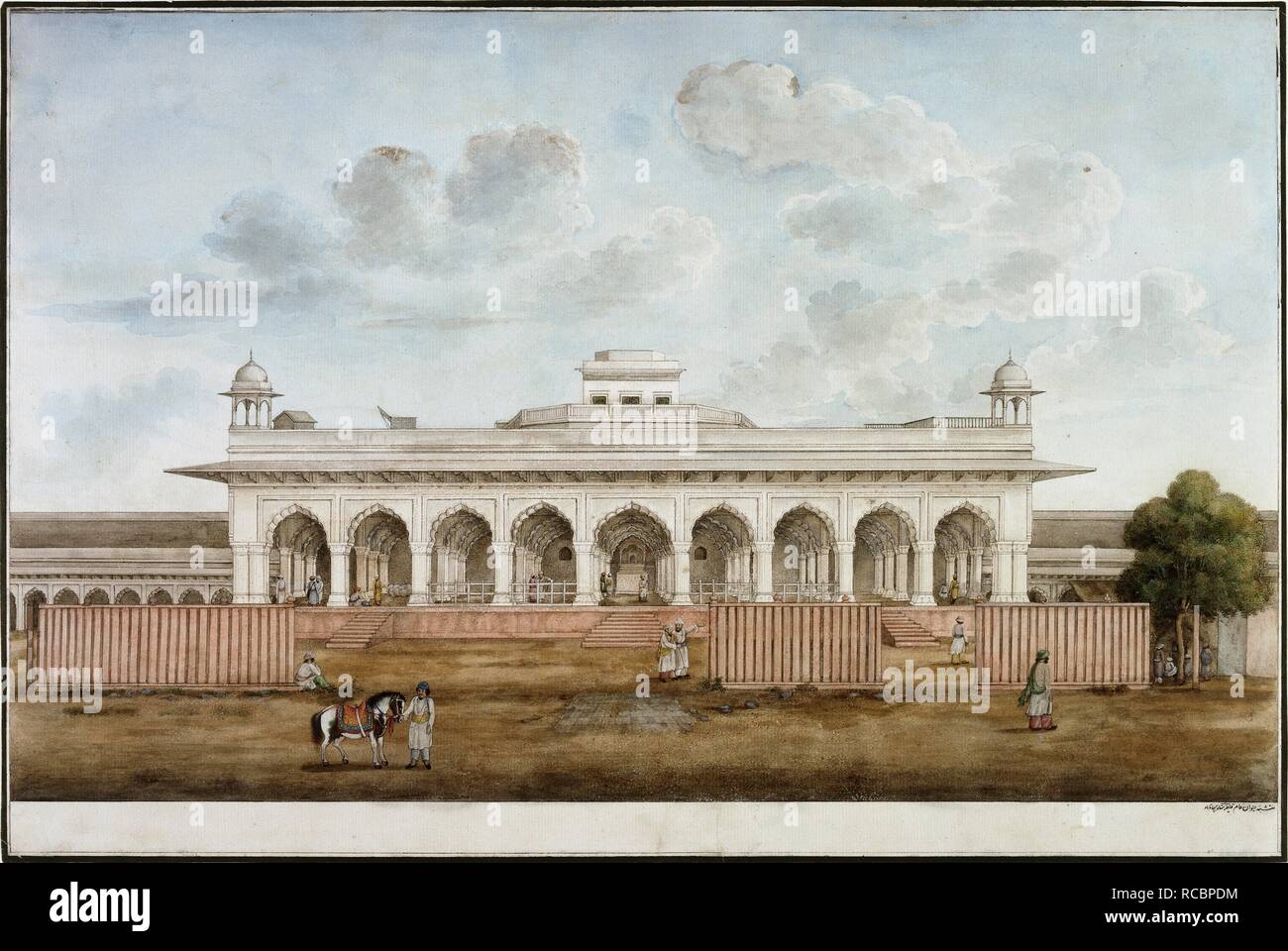 Painting red fort 19th century hi-res stock photography and images - Alamy