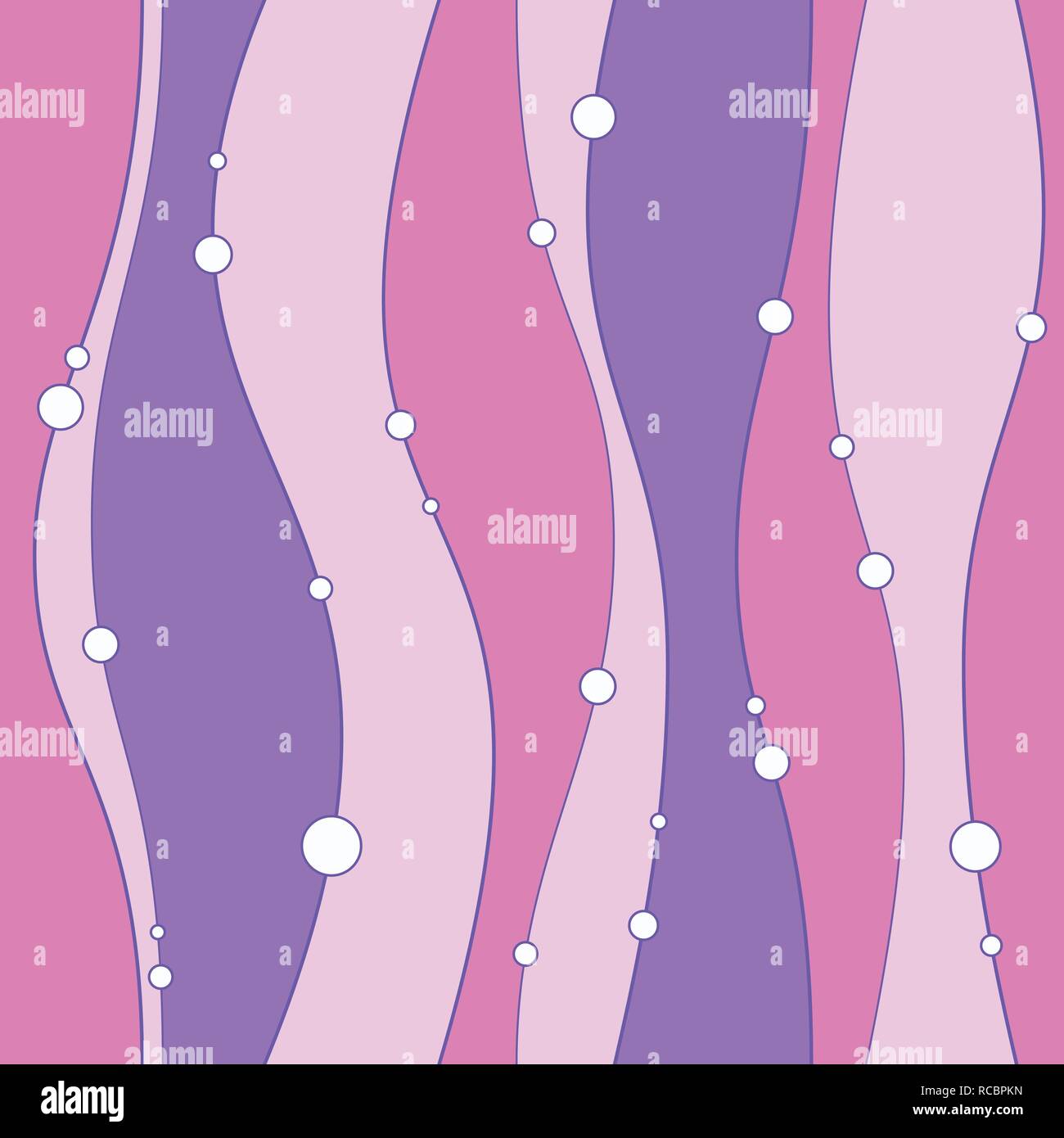 Seamless color pattern with smooth lines and circles. Stylish texture ...