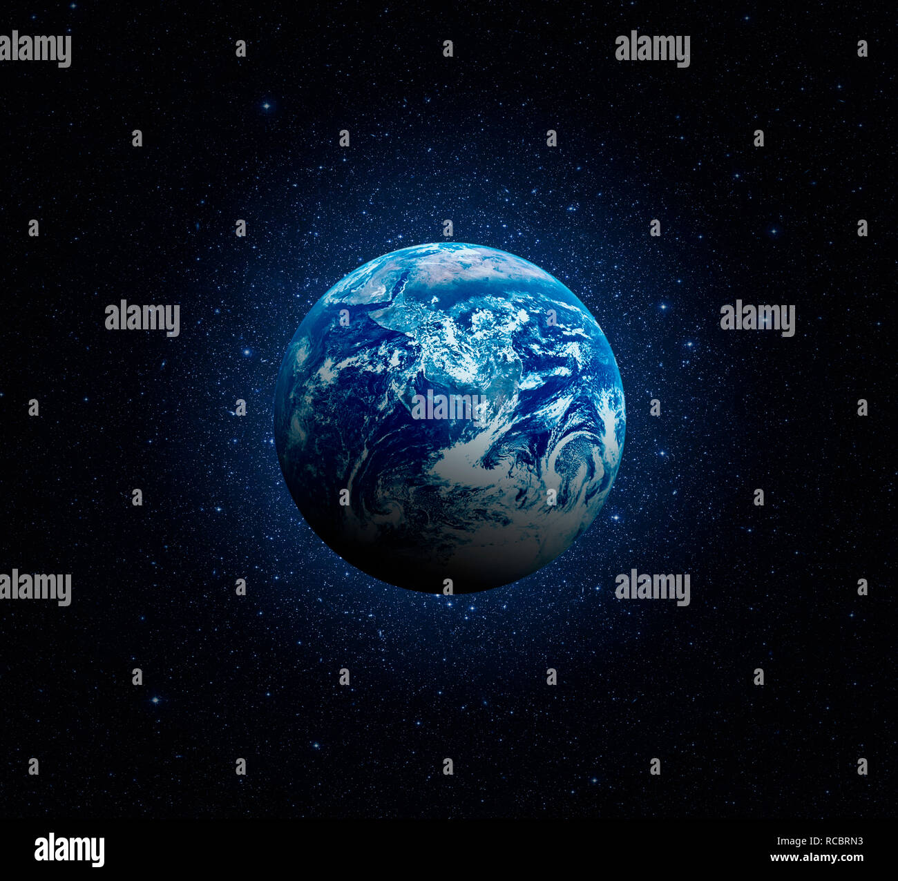 Planet Earth. Earth in the endless stellar space Stock Photo - Alamy