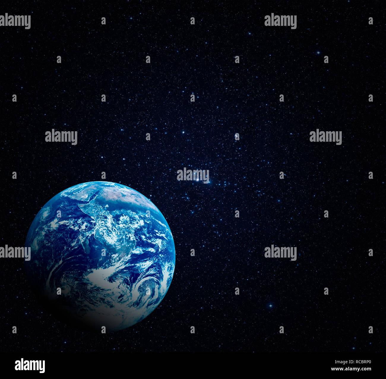 Planet Earth. Earth in the endless stellar space Stock Photo - Alamy